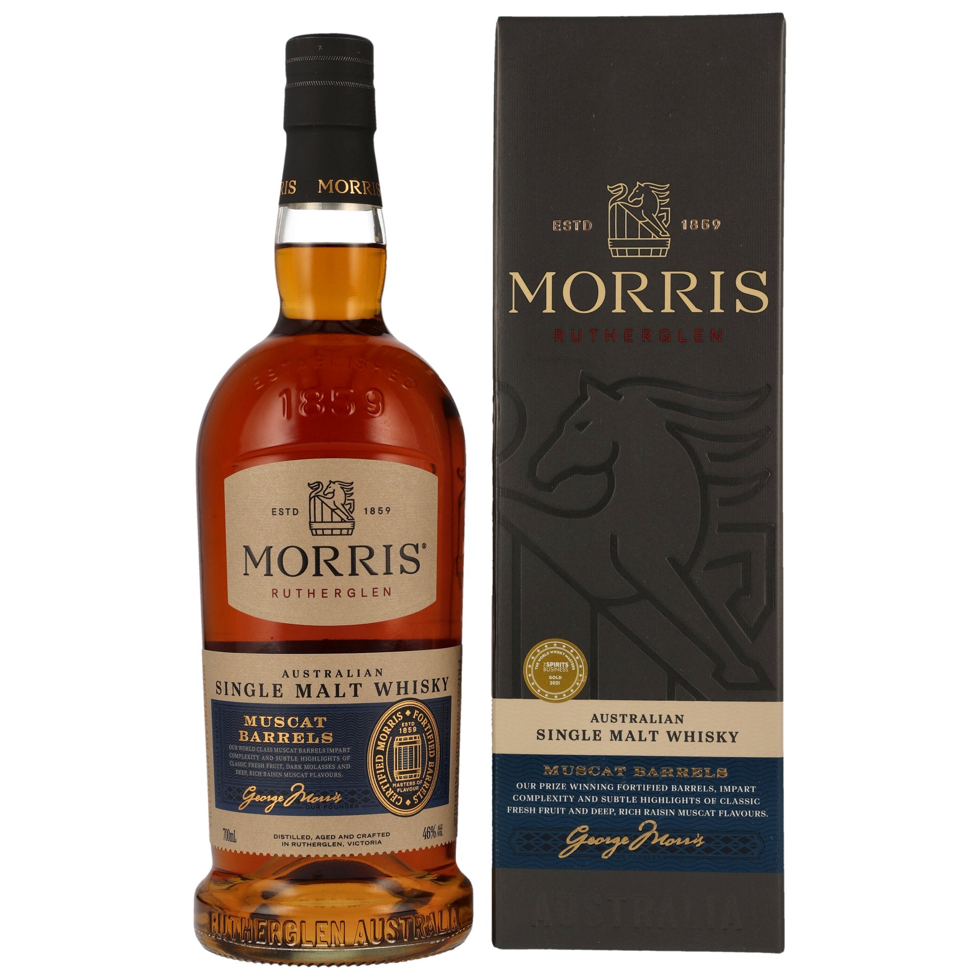 Morris Muscat Barrels Australian Single Malt Whiskey 46% Vol. – Premium ...