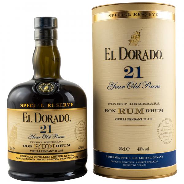 El Dorado Rum 21 years 43.0% – Premium-Malts